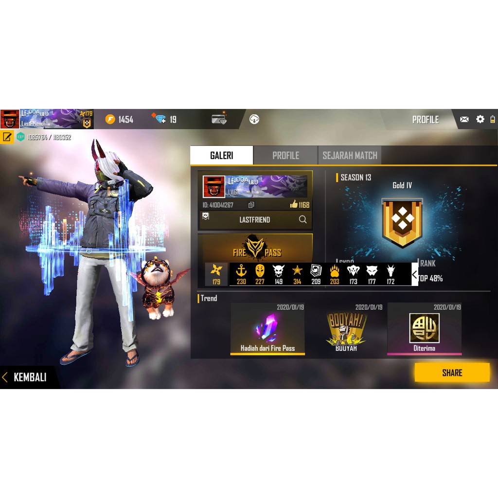 Jual Akun Garena Free Fire Sultan Murah | Shopee Indonesia
