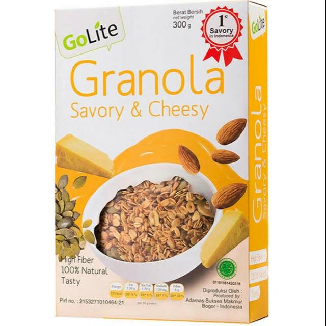 Jual Golite Granola Savory&Cheesy 300Gr | Shopee Indonesia