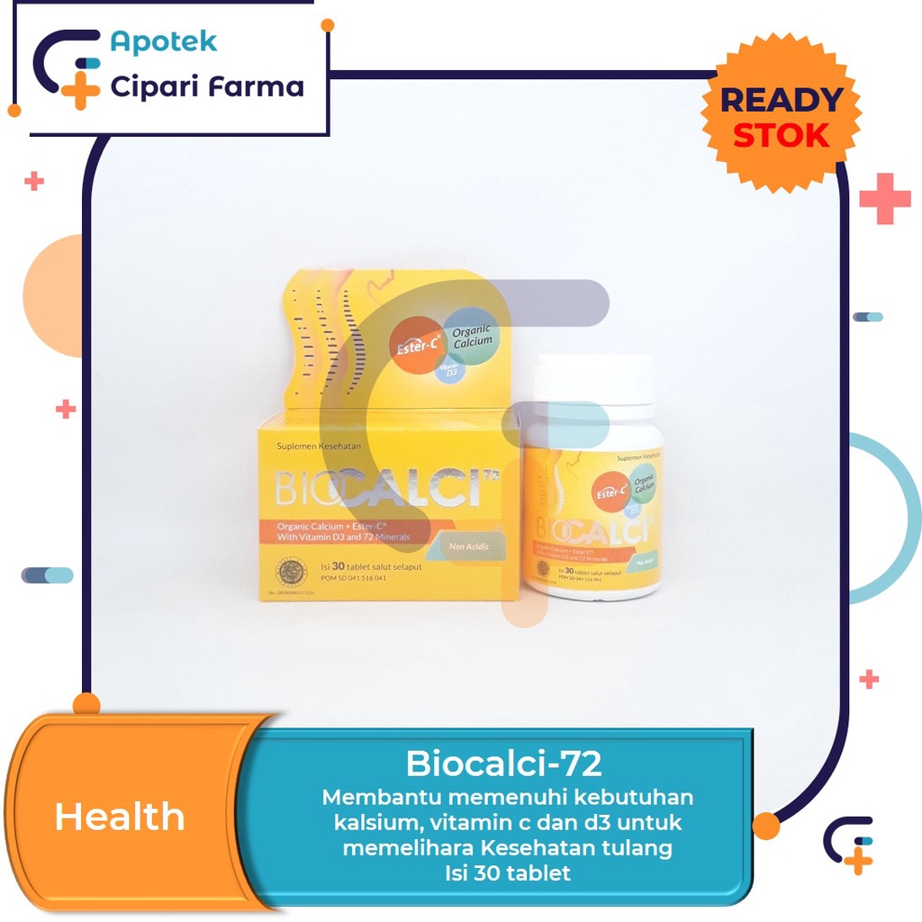 Jual Biocalci 72 Ester C Suplemen Kesehatan Tulang | Kalsium Organik ...