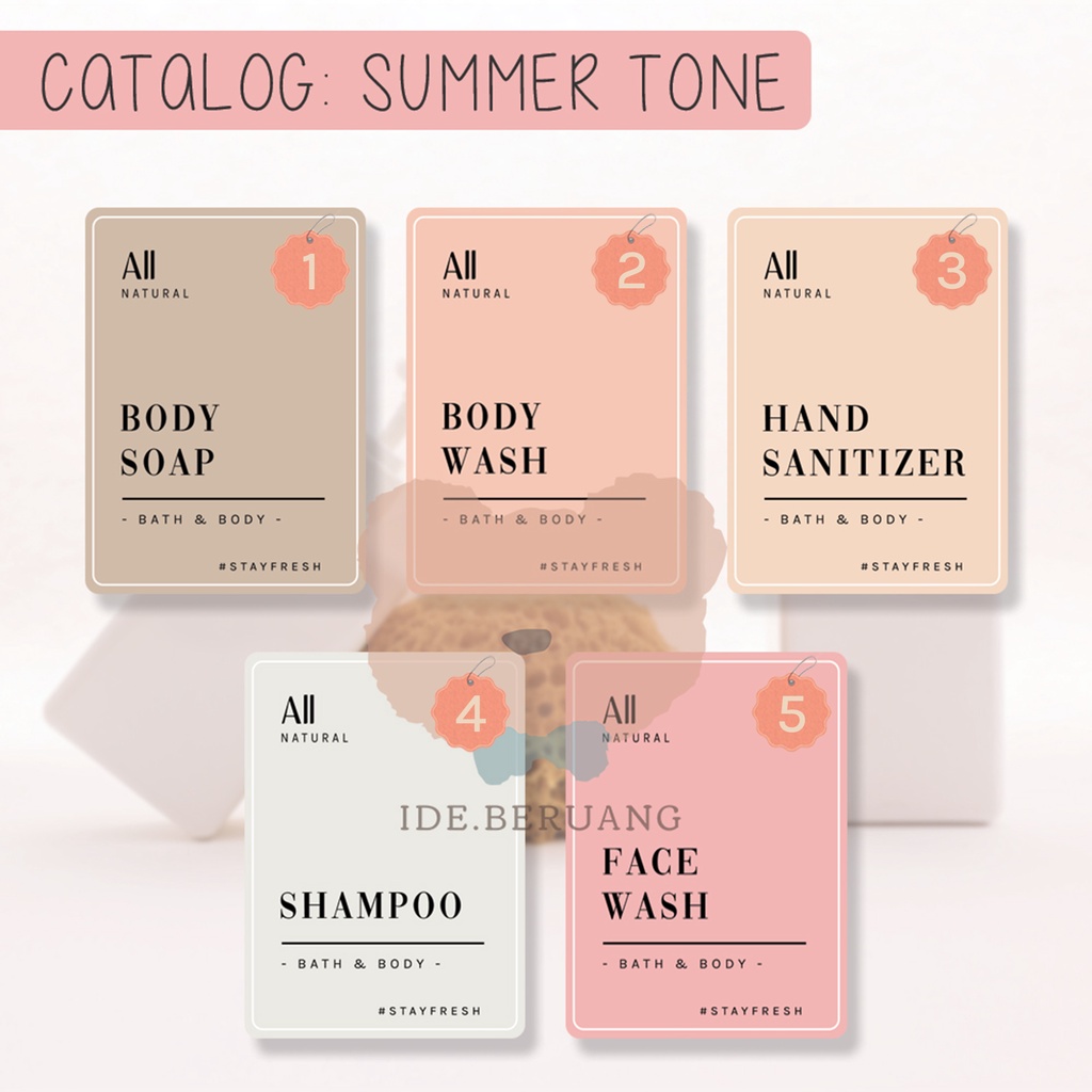 Jual Sticker Label Sabun / Label Bumbu / Label Laundry Color / Berwarna ...