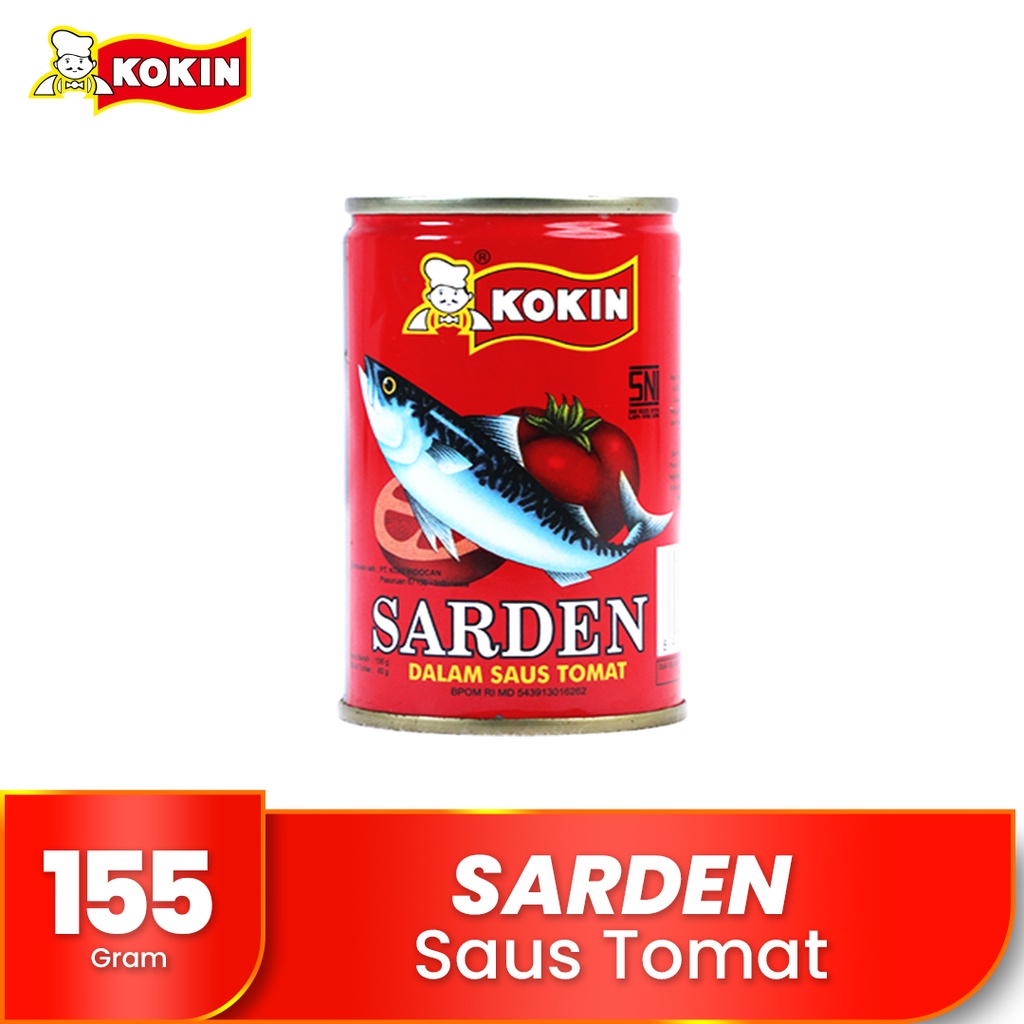 Jual KOKIN Ikan Sarden Kaleng Saus Tomat Lauk Instan Siap Saji Tahan ...