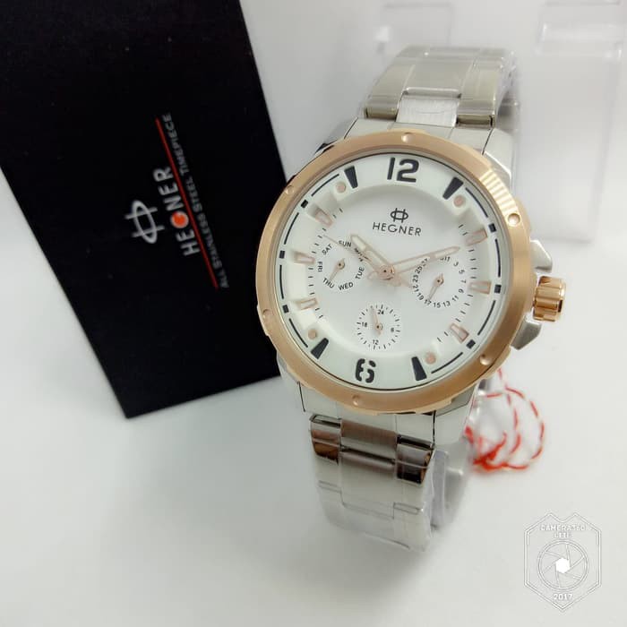 Jual Jam Couple Hegner 5035 Silver Gold Original | Shopee Indonesia