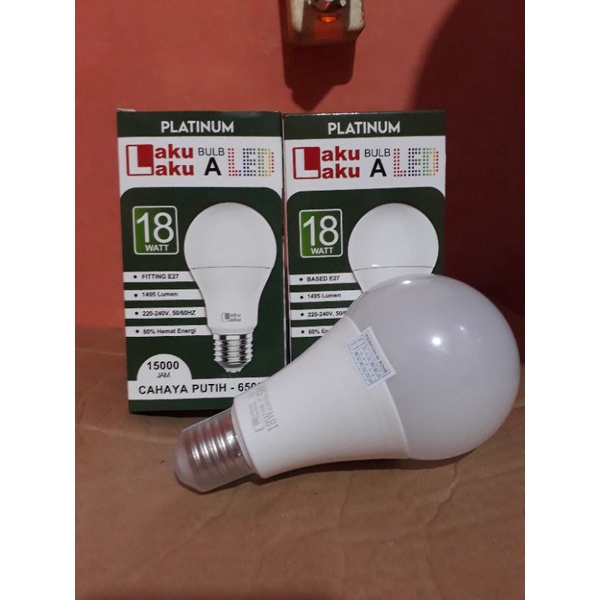 Jual Lampu Led Laku Laku A Bulb Platinum 18W/Bohlam Led Laku Laku A ...