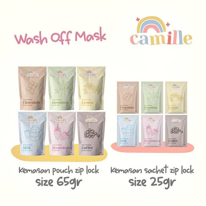 Jual camille beauty by nadshavv wash off mask original 25gr&65gr bpom | Shopee Indonesia