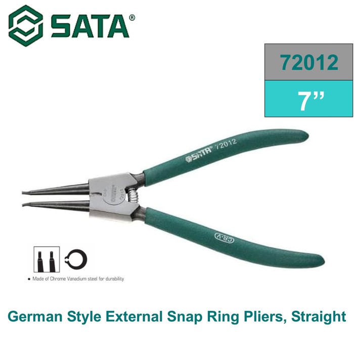 Jual SATA 72012 Tang Snap Ring Plier External Open Straight 7 Inch ...