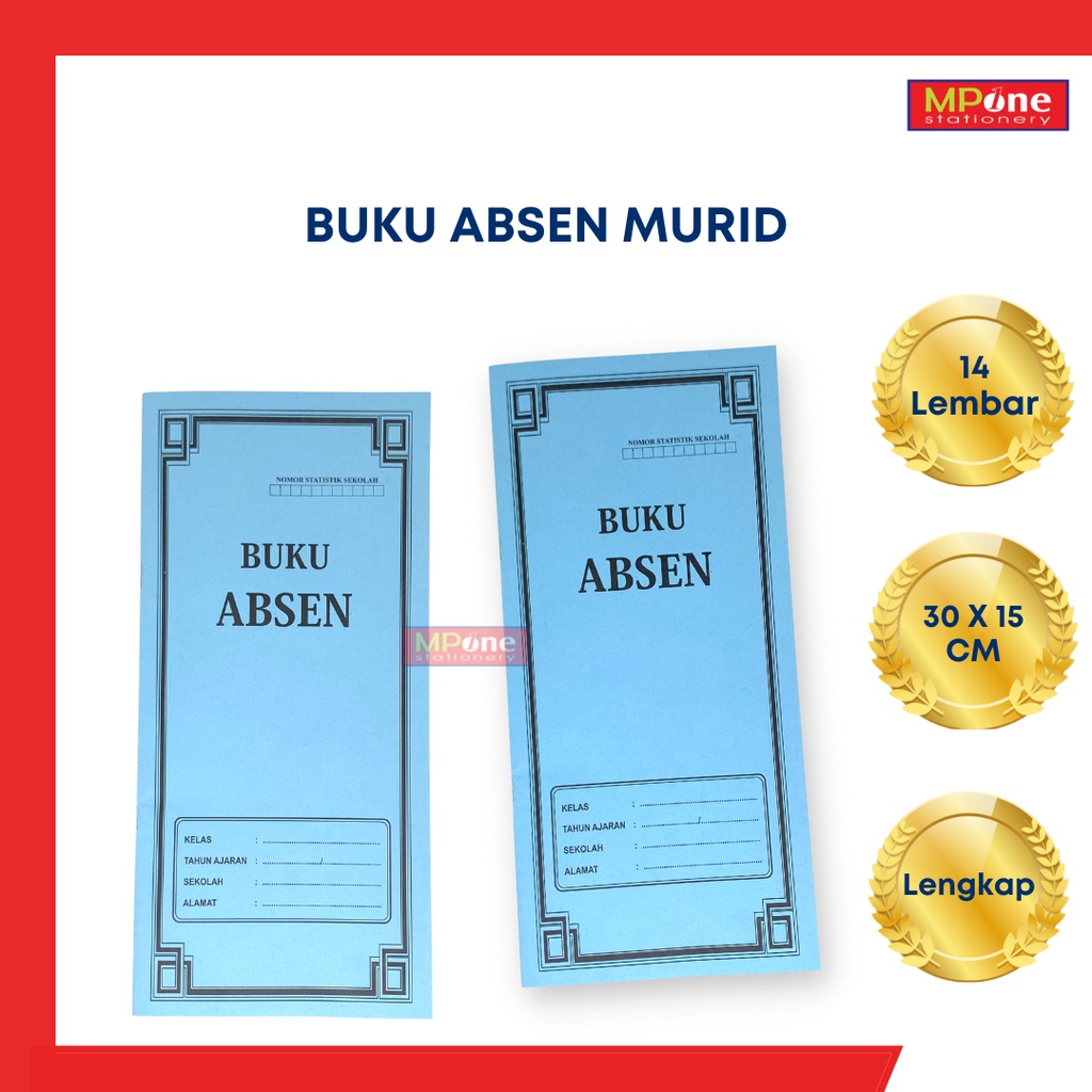 Jual (1PCS) Buku Absen Murid / Buku Daftar Absen Siswa / Buku Absen ...