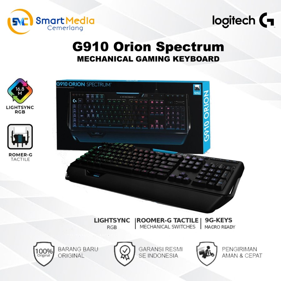 Jual Logitech G910 Orion Spectrum Keyboard Gaming Mechanical RGB ...