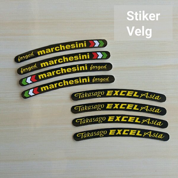 Jual stiker sticker velg ring takasago excel asia tk excel marchesini 1 ...