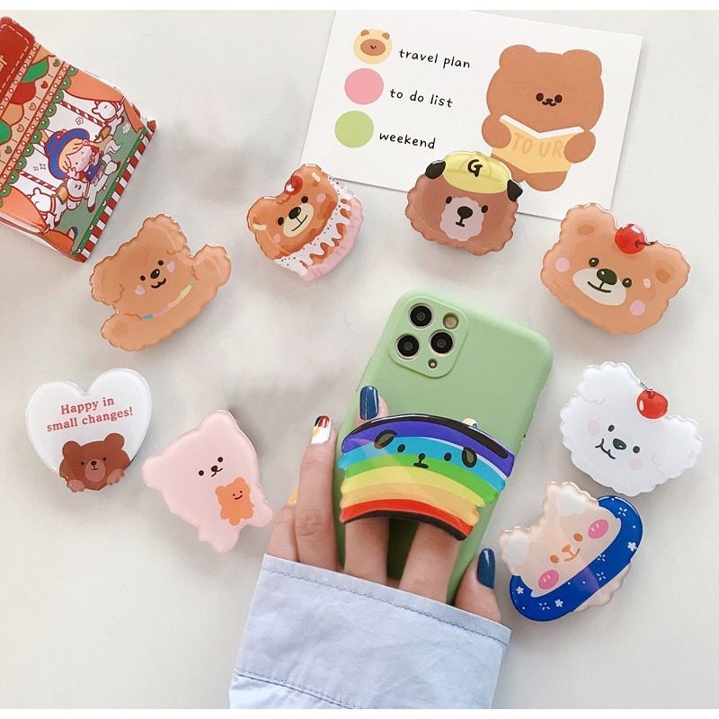 Jual korea pop socket acrylic / phone grip | Shopee Indonesia