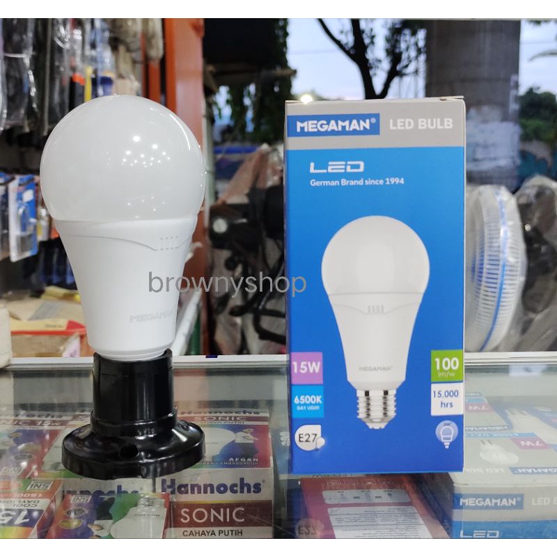 Jual LAMPU MEGAMAN LED BULB 15W DAYLIGHT 6500K | Shopee Indonesia