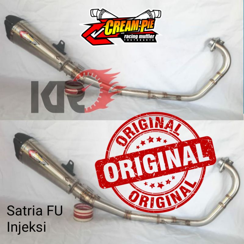 Jual Knalpot Creampie Stainless CR1 Satria FU Injeksi Original | Shopee Indonesia