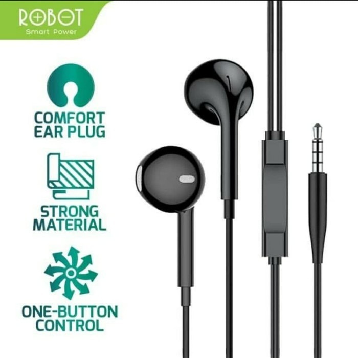 Jual HEADSET ROBOT RE10 BASS - HANDSFREE ROBOT RE10 AUDIO JACK 3.5MM ...