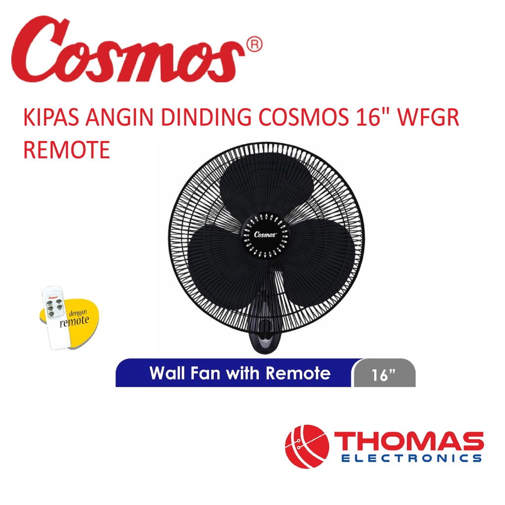 Jual Kipas Angin Dinding Remote Cosmos 16 inch 16 WFGR COSMOS 16WFGR ... Jual Kipas Angin Dinding Remote Cosmos 16 inch 16 WFGR COSMOS 16WFGR ...