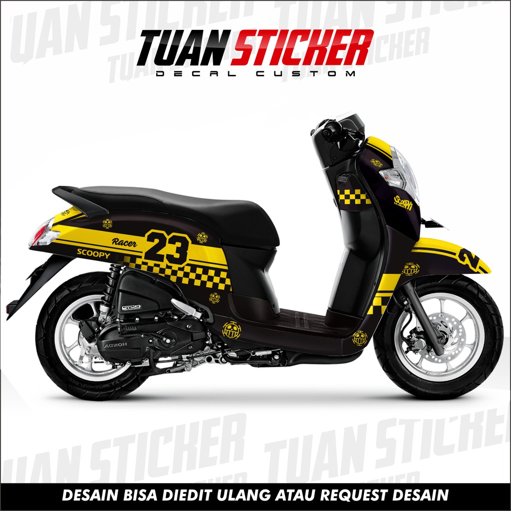 Jual Sticker Striping Decal Scoopy New, decal scoopy, cetak striping ...