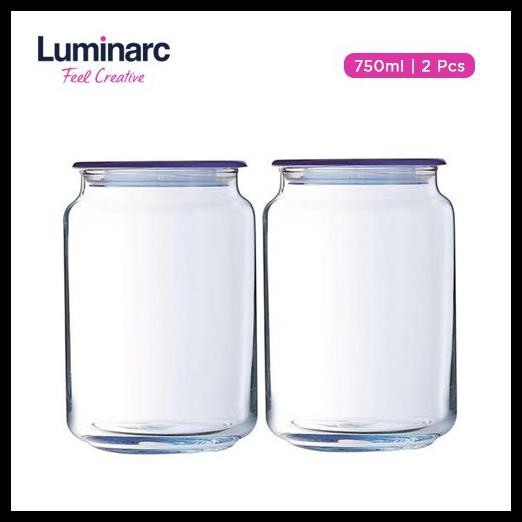 Jual Luminarc Toples/Jar Rondo Biru 750Ml - 2Pcs | Shopee Indonesia