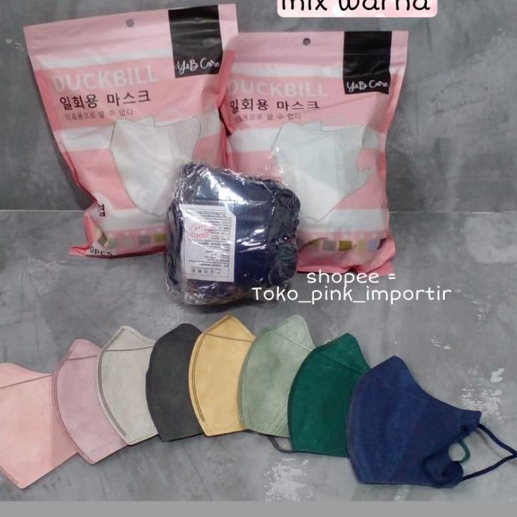 Jual Terbaik MASKER DUCKBILL MASK CAREION VINTAGE SERIES ABU GREY YNB MIX WARNA GREY ABU 3PLY ...