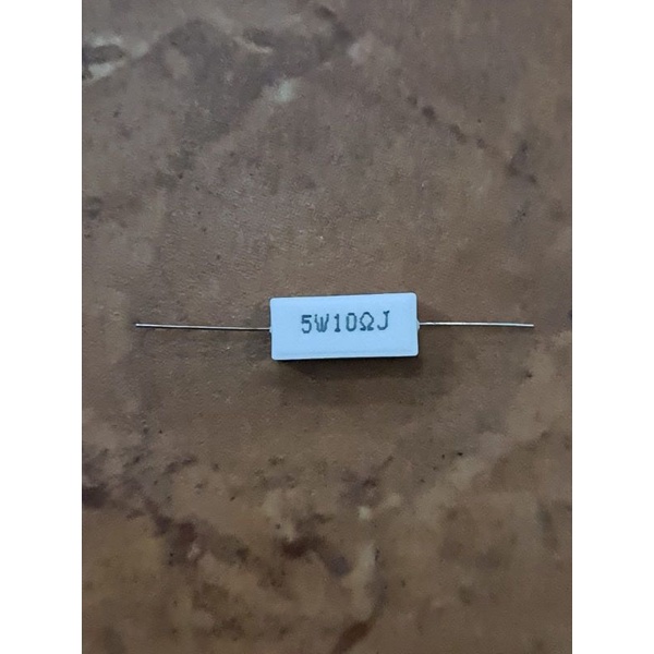 Jual Resistor Kapur R 5 w watt 0,47 0,5 10 ohm 5w 0.47 0.5 10 J | Shopee Indonesia