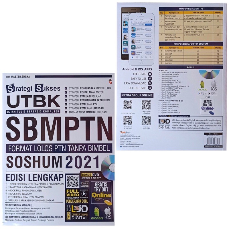 Jual BUKU TERBARU STRATEGI SUKSES UTBK SBMPTN SOSHUM 2021 | Shopee Indonesia