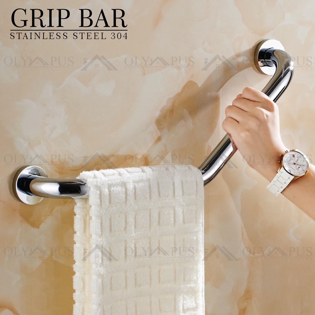 Jual Pegangan Handle Bar 40cm 3.2cm Kamar mandi bathub toilet stainless ...