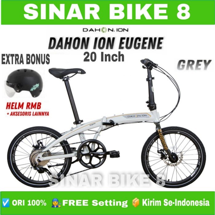 Jual Sepeda Lipat 20 Inch DAHON ION EUGENE Alloy 9 Speed Rem Cakram ...
