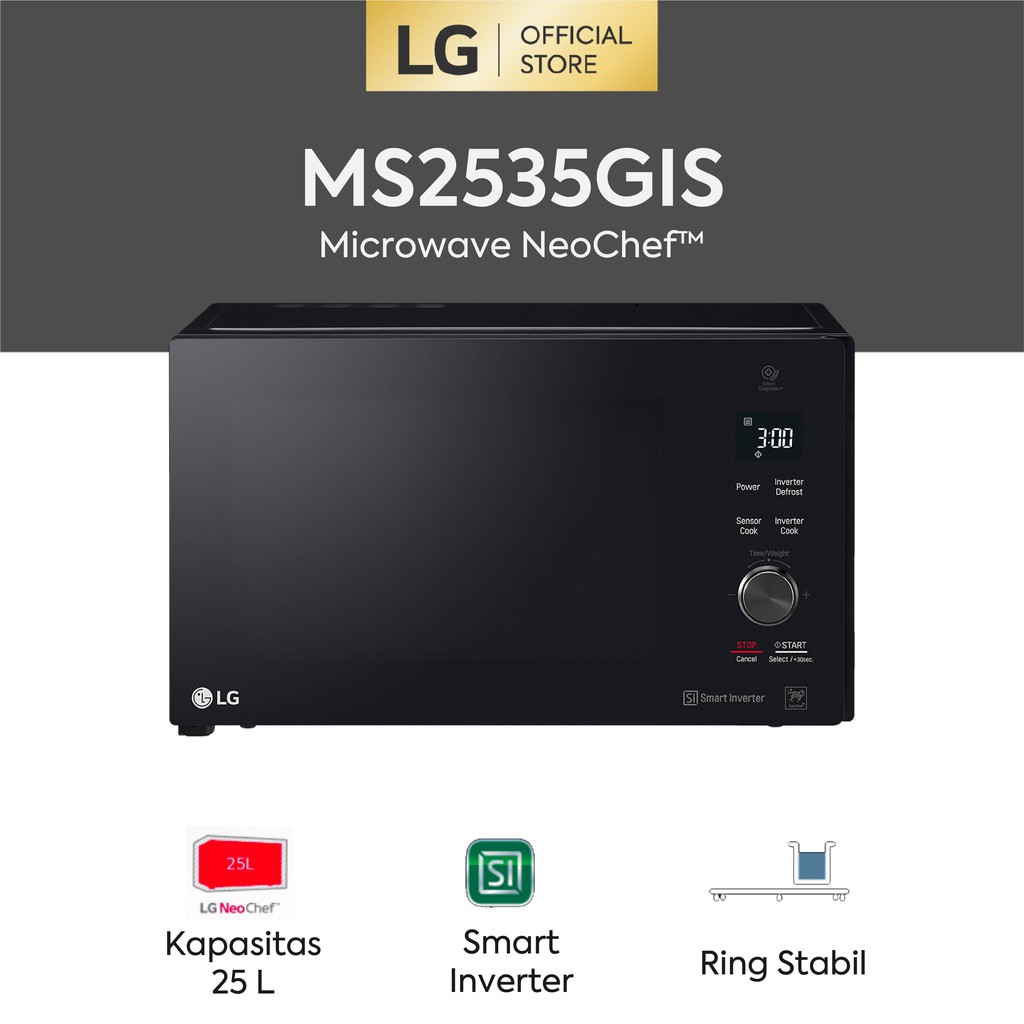 Jual LG Microwave MS2535GIS NeoChef™ [25L] | Shopee Indonesia