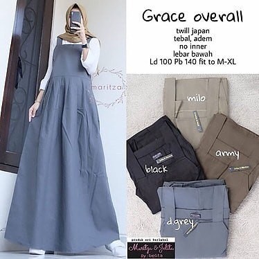 Jual Promo Terbaru Grace Overall No Inner - Overall terbaru - Overall ...