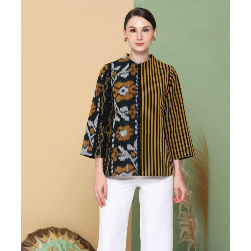 Jual BAJU TENUN JEPARA ATASAN ETNIK LURIK 1 | Shopee Indonesia