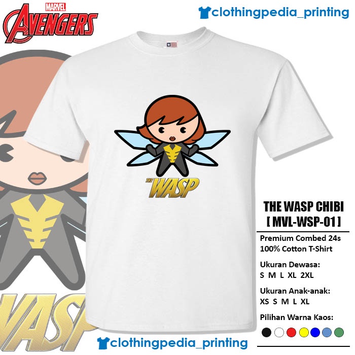 Jual Kaos The Wasp Chibi Kawaii Baju Superhero Ant-Man T-Shirt | Shopee ...