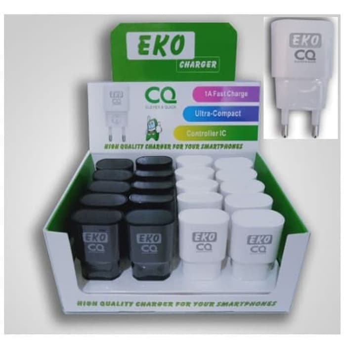 Jual TRAVEL CHARGE CHARGER EKO 1A CQ ORIGINAL | Shopee Indonesia