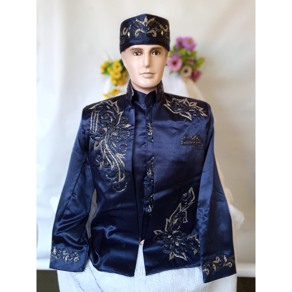 Jual BAJU BESKAP PENGANTIN SET BASOFI PRIA FULL PAYET BAHAN BAGUS HARGA ...