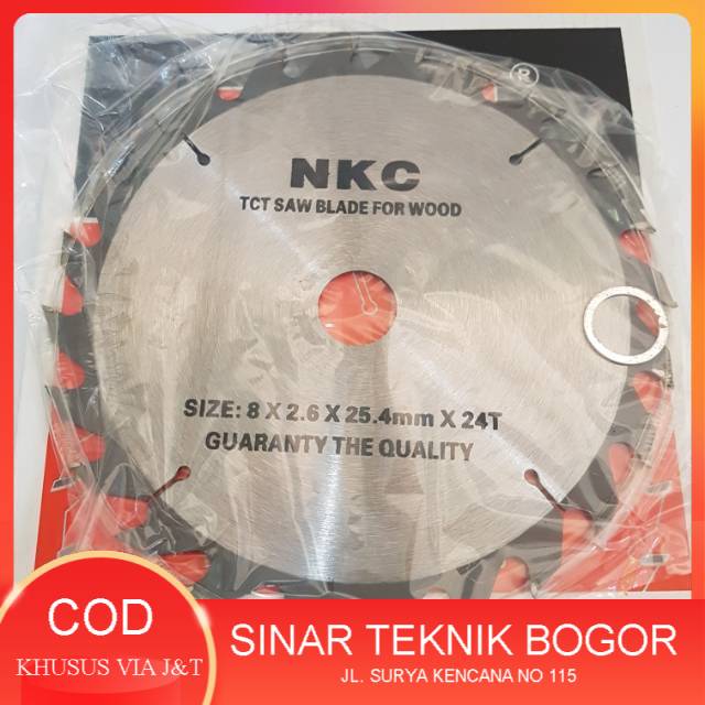 Jual NKC Circular Saw 8" x 24T/40T/60T mata gergaji kayu 8 inci 24 40 ...