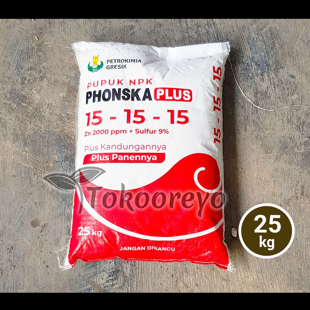 Jual PUPUK NPK PHONSKA PLUS 15 15 15 KEMASAN PABRIK 25 KG VIA CARGO ...