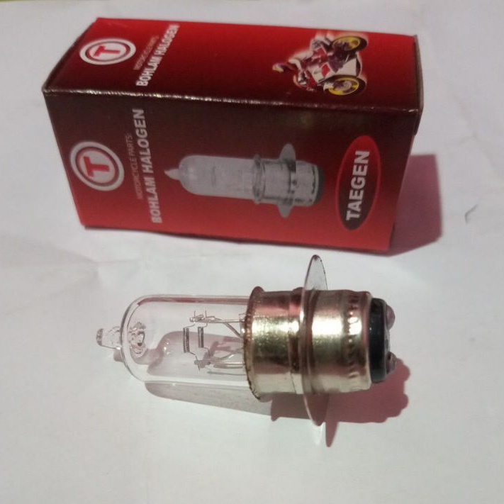 Jual bohlam halogen bolam lampu halogen motor bebek metrik kaki 1 grand ...