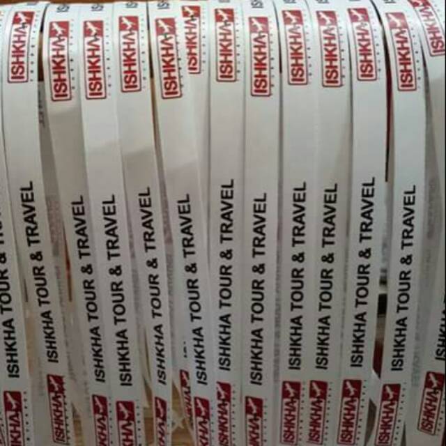 Jual Tali name tag satu sisi dua warna | Shopee Indonesia