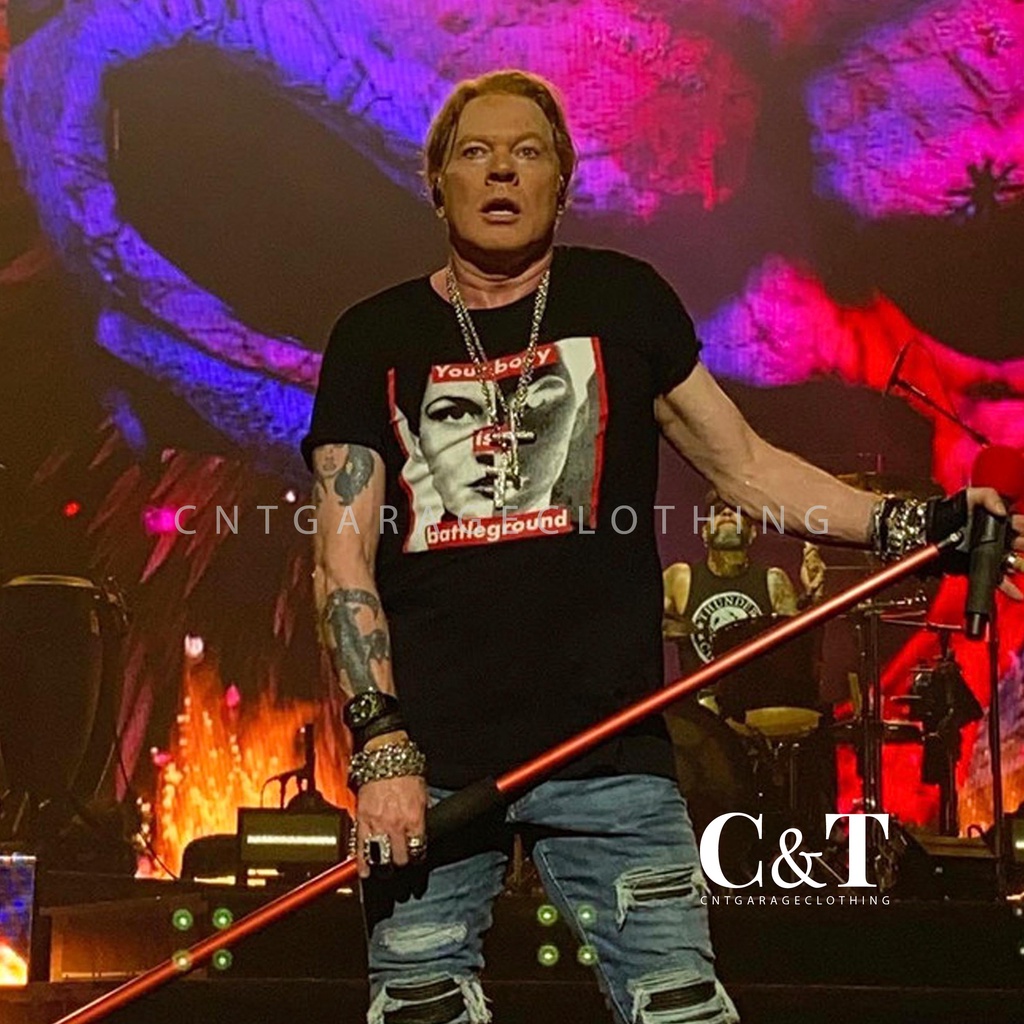 Jual CNTGARAGECLOTHING | AXL ROSE TEES | YOUR BODY IS A BATTLEGROUND ...