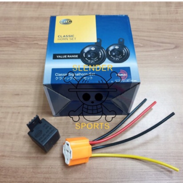 Jual Paket Klakson Hella Classic + Relay Hella 12V/30A+ Socket | Shopee ...