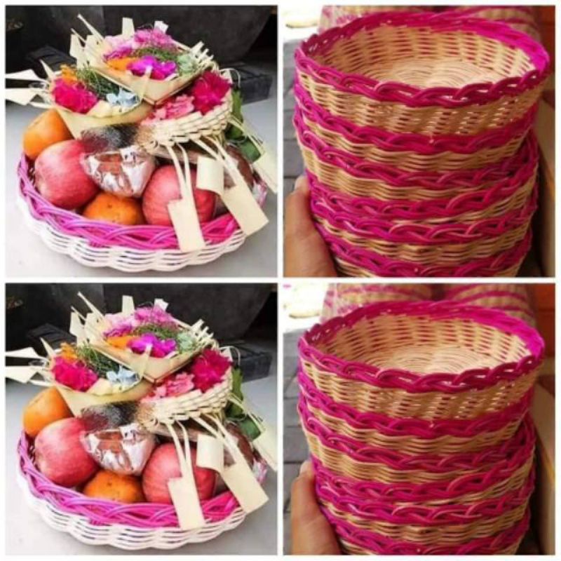 Jual tamas sodan rotan 20cm dan 18cm Bokor rotan bali | Shopee Indonesia