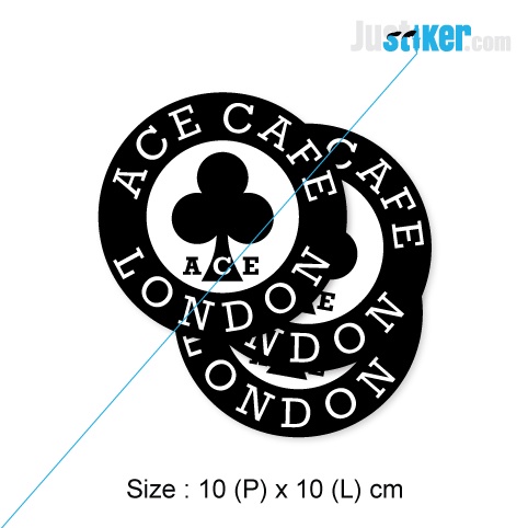 Jual Sticker Ace Cafe London Bulat, Ace Cafe London Logo Sticker ...
