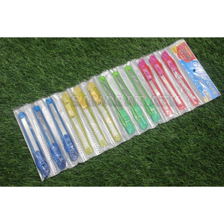 Jual CUTTER RENCENG / CUTTER RENCENG KECIL /CUTTER TRANSPARAN | Shopee ...