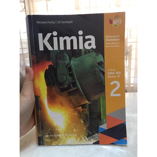 Jual Preloved Buku Pelajaran Kimia SMA Kelas 11 Kurikulum 2013 Edisi ...