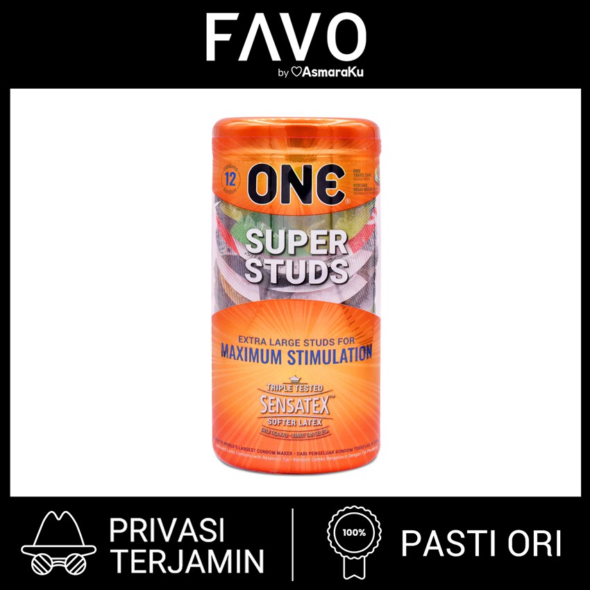 Jual Kondom ONE®️ Super Studs isi 12 Pcs - Kondom Bergerigi | Shopee Indonesia
