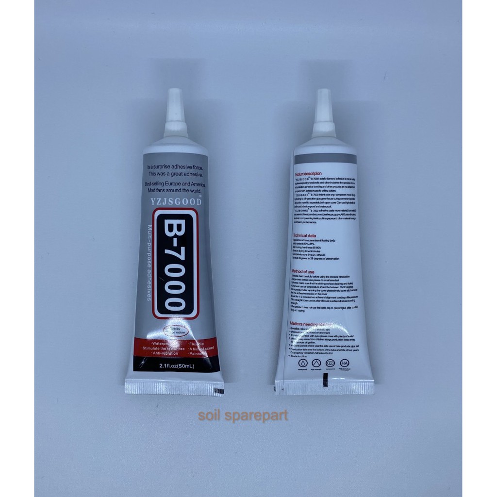 Jual LEM TOUCHSCREEN LCD Backdoor B-7000 Putih / Bening 15ml 50ml | Shopee Indonesia