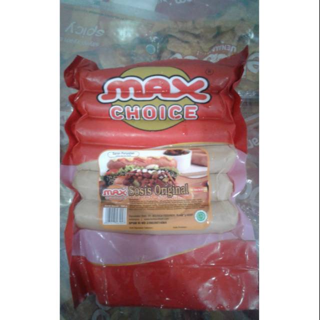 Jual Max Choice Sosis Sapi Bakar Original isi 6 pcs | Shopee Indonesia