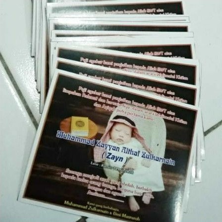 Jual stiker selapan / ucapan selapan / ucapan aqiqah | Shopee Indonesia