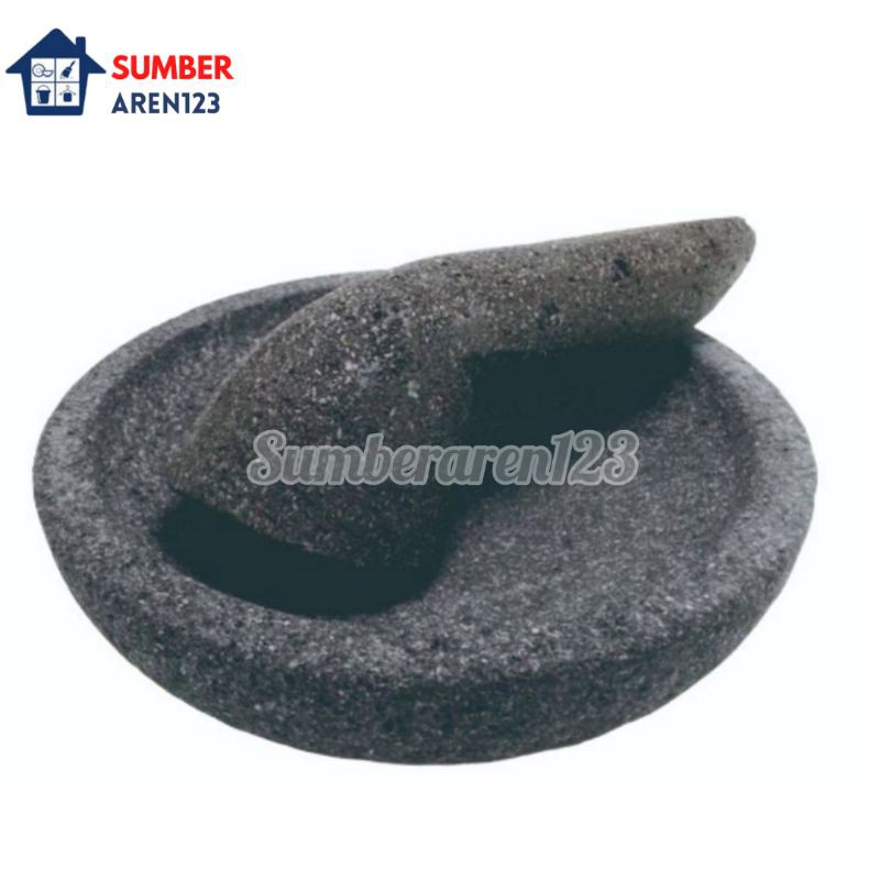 Jual 1 Set Coet Batu Cobek Batu Gunung 100%Asli Ukuran 16,18,20 ...