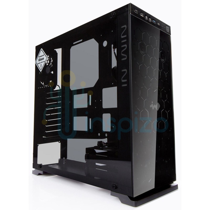 Jual INWIN 805 Mid Tower Tempered Glass Gaming Case - Black / Hitam ...