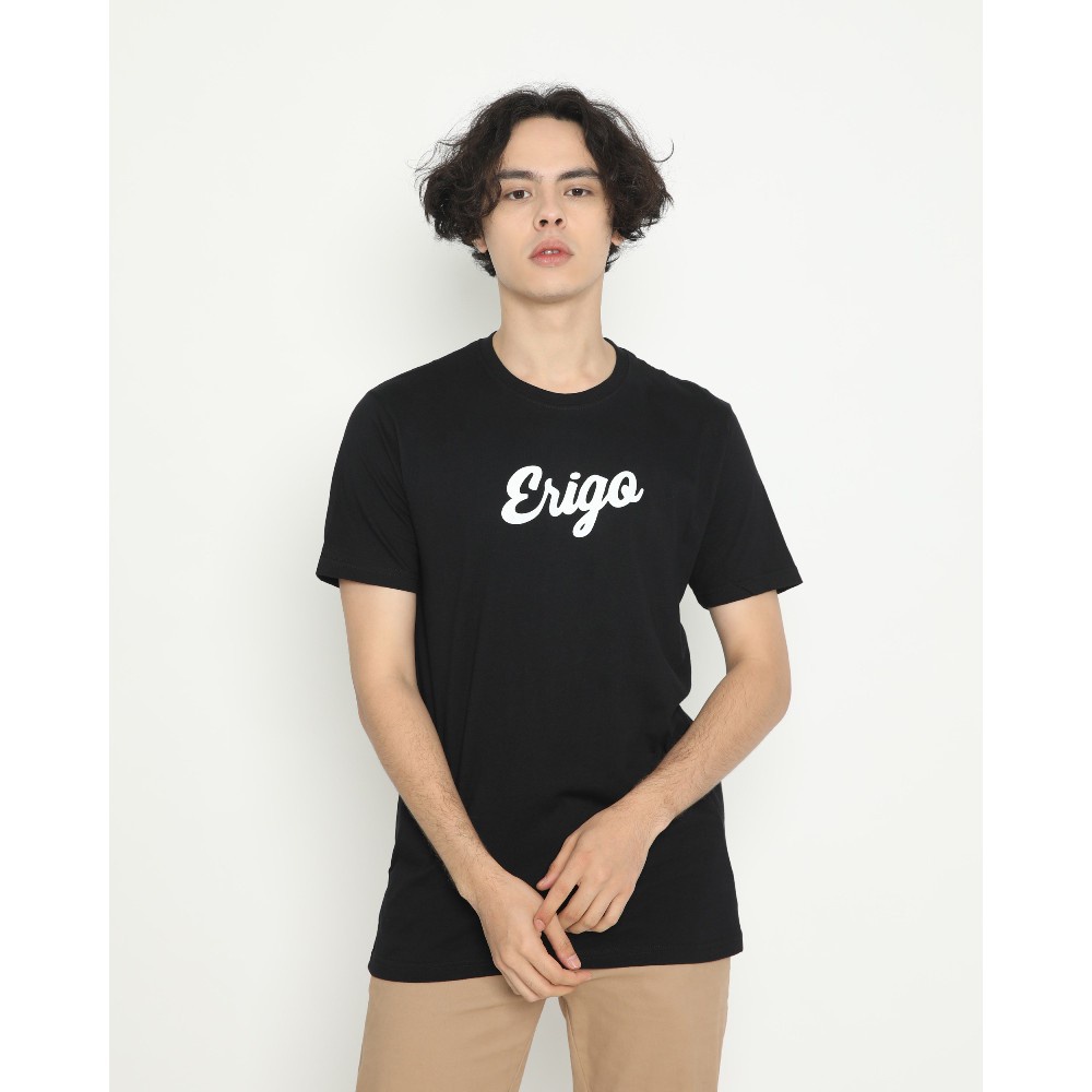 Jual Kaos Baju Erigo T-Shirt Basic Font Premium | Shopee Indonesia