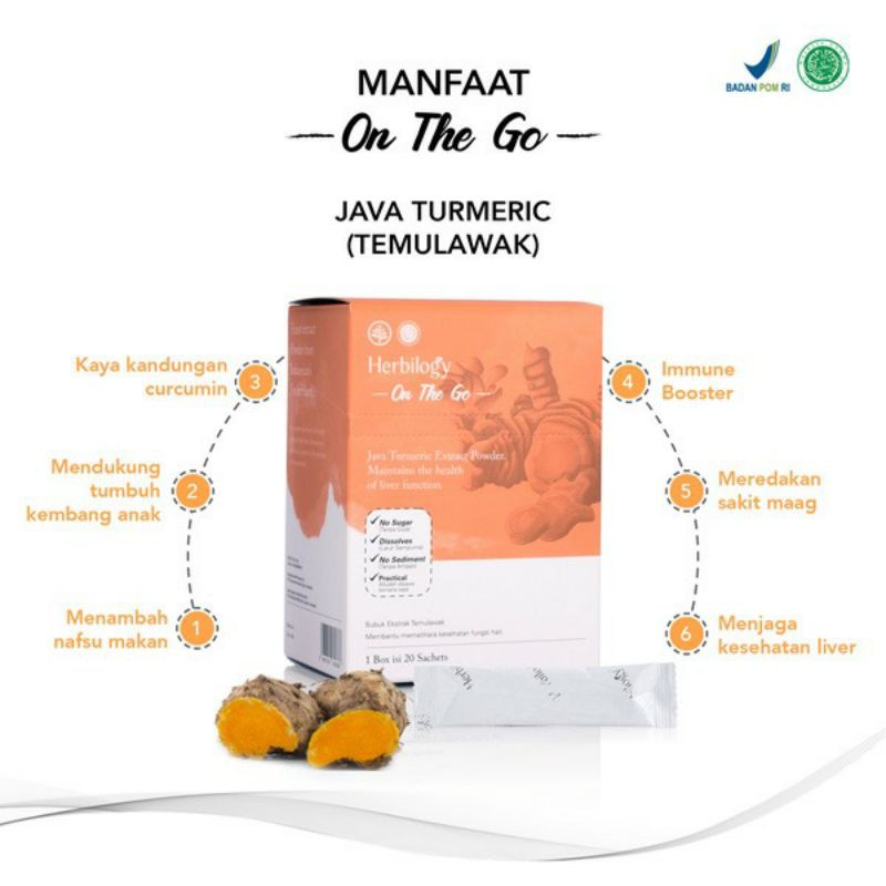 Jual temulawak powder herbilogy 1 box (20 sachet) | Shopee Indonesia