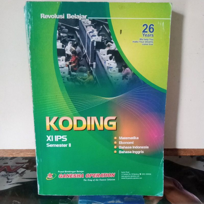 Jual Buku Pendidikan - KODING XI IPS Semester II Buku 1 ( Revolusi ...