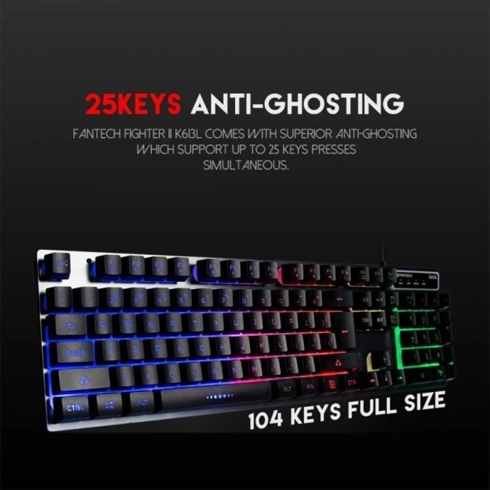 Jual Fantech Fighter K613L RGB Gaming Keyboard | Shopee Indonesia